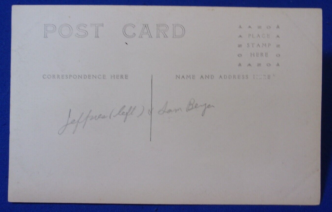 Boxing: Ca. 1910 RPPC of JAMES JEFFRIES v. SAMUEL BERGER Bout. Outdoors ...