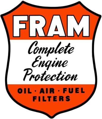 Fram Oil Filters, Engine Protection NEW Sign: 40" Tall Diecut USA STEEL ...