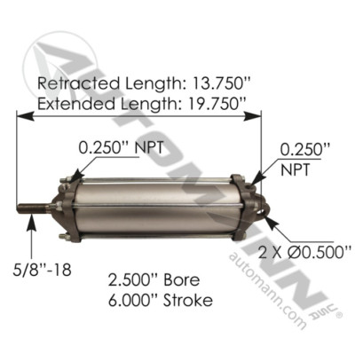 AUTOMANN 177.AC25618 TAILGATE AIR CYLINDER 100126 | eBay