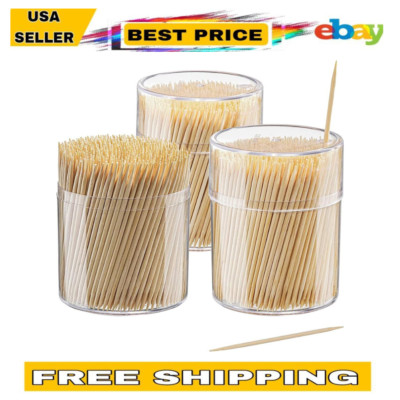 Comfy Package Bamboo Wooden Toothpicks, 1500 Count | eBay