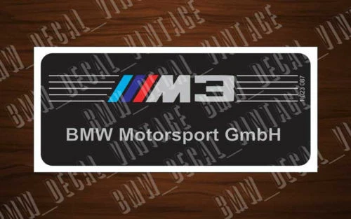 Bmw M3 Logo Decal