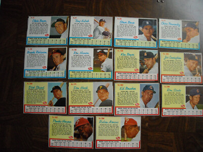 1962 Post Cereal Baseball Cards (Lot of 14) | eBay