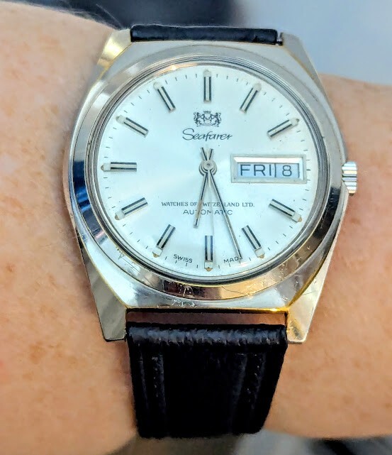 1970s Swiss SS Watches of Switzerland Seafarer 25J ETA 2836 Auto Watch ...