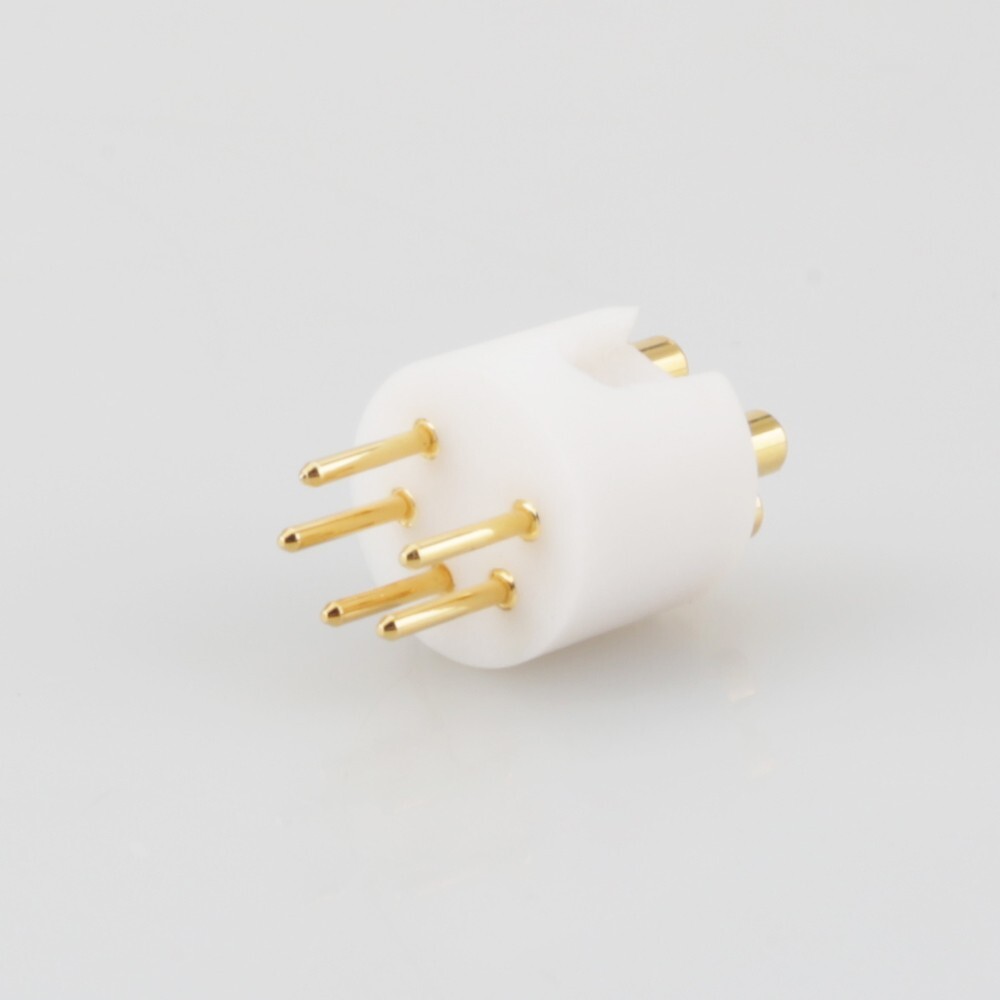 HiFi Pure Copper 5-Pin DIN Male Plug TIDP Tonearm Cable Connector PTE ...