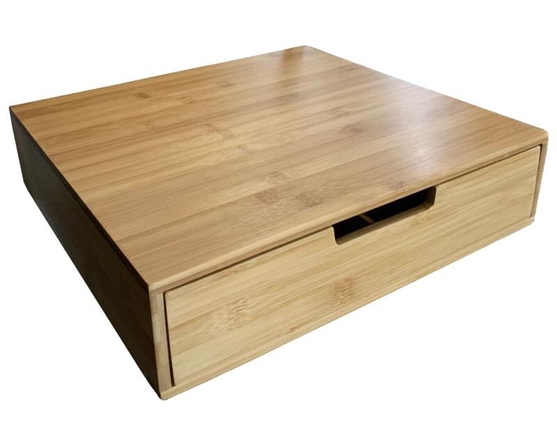 Bamboo tea coffee pod holder machine stand with drawer organizer ...