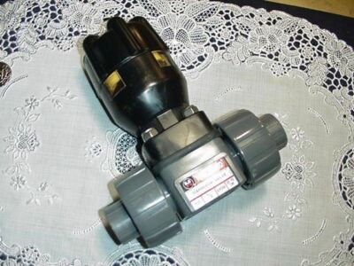 Hayward Diaphram Valve, 1/2 Inch, Threaded, PVC, Grey, EPDM, 225 PSI ...