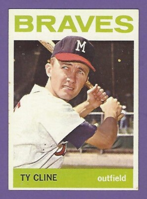 1964 Topps - #171 Ty Cline - Milwaukee Braves - ExMt CENTERED (hs) | eBay