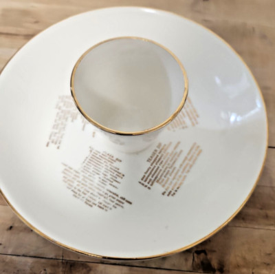 Vintage Cardinal China Warranted 22K USA Chip Dip Recipe Platter Cream ...