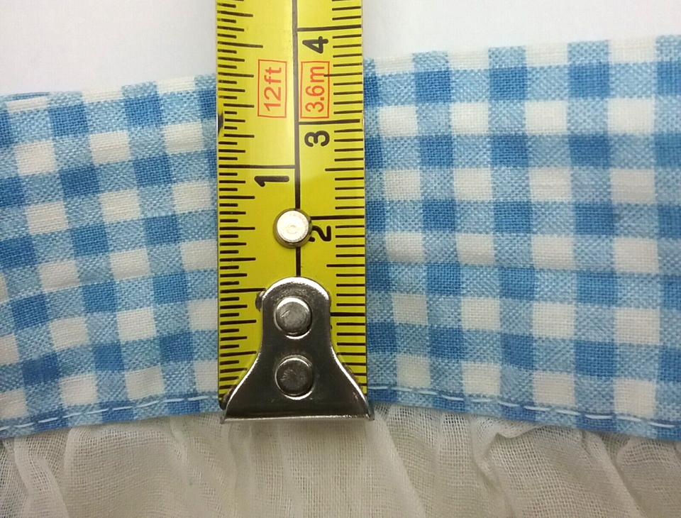 Half Apron Blue and Red Plaid Sheer Large Pocket Lot of 2 Styles ...