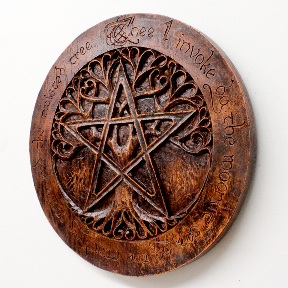 Large Tree Pentacle Plaque - Dryad Designs - Pagan Wicca Wiccan ...
