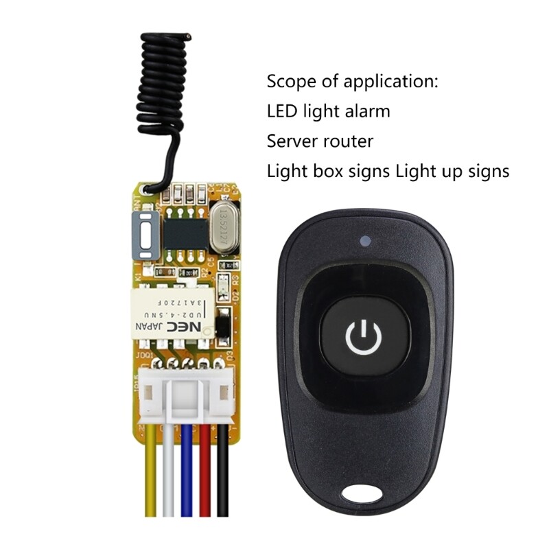 Wireless Remote Control Switches Module for Small Desk Lamps Routers ...