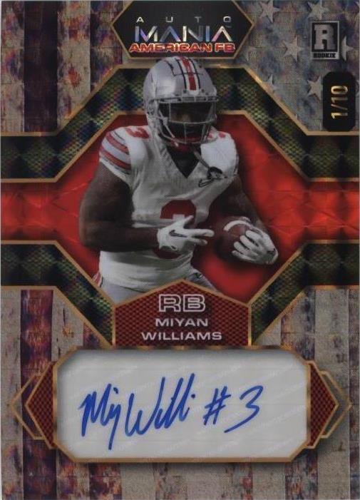 2024 Wild Card Auto Mania American Football - Hex Miyan Williams #AMAH ...