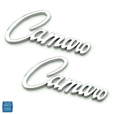 1968-69 Camaro Script Camaro Emblem Stick On Pair Dims: 4 3/4" x 3" | eBay