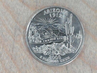 2008 D Arizona State Quarter From Uncirculated U.S. Mint Roll Actual ...