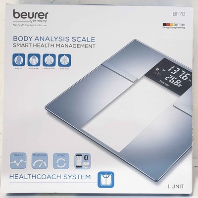 NEW Beurer BF70 Bluetooth Smart Glass Body Analysis Scale $59.95 | eBay