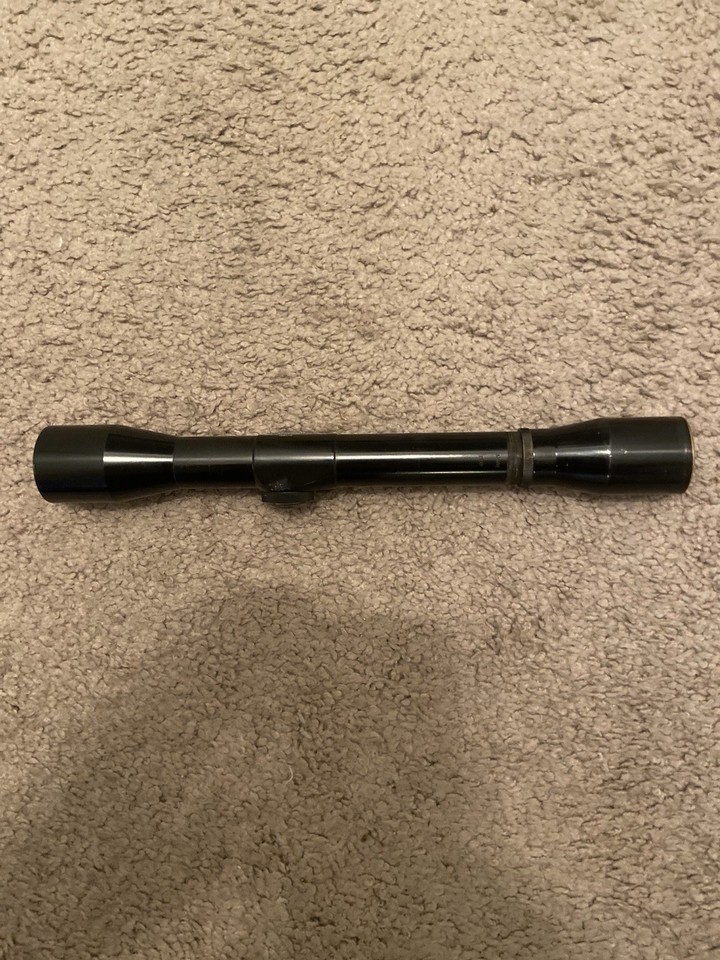 Vintage Bushnell Scopechief 4X T-Post Reticle Gloss Black Rifle Scope ...