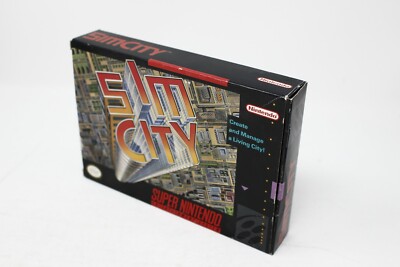 SimCity - Super Nintendo SNES - Sim City - Original City Building ...
