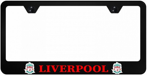 Liverpool Black Stainless Steel License Plate Frame - Red | eBay