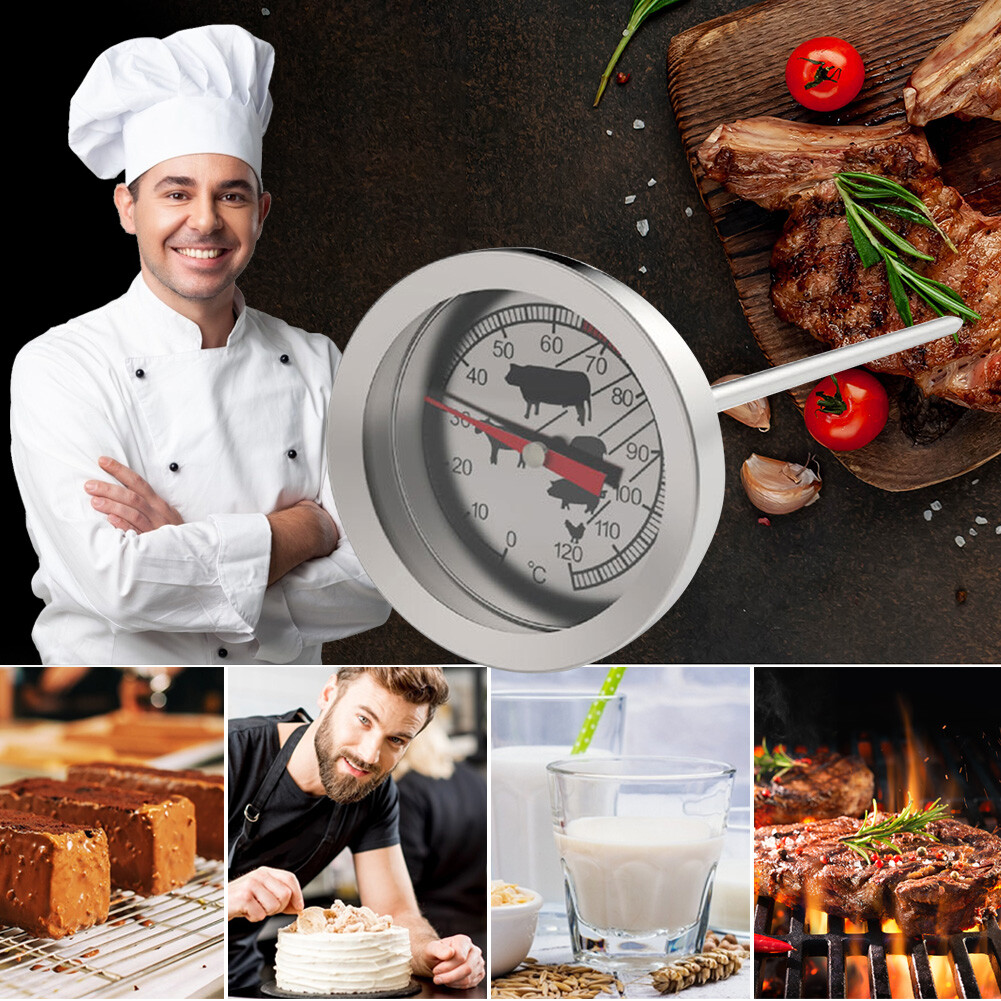 Digital BBQ Food Thermometer Meat Cooking Milk Oven Temperature Sensor ...