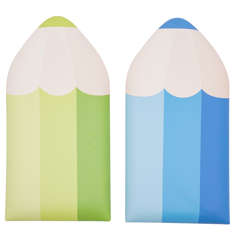 6 Pcs 3D Pencil-Shaped Wall Padding for Kids Wall Mats for Kids Wall ...