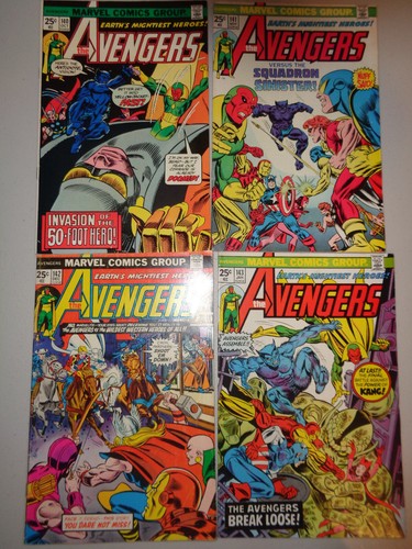 AVENGERS #140, #141, #142, #143 LOT (1975 Bronze Age ; 4 Comics ; FN to FN/VF) | eBay