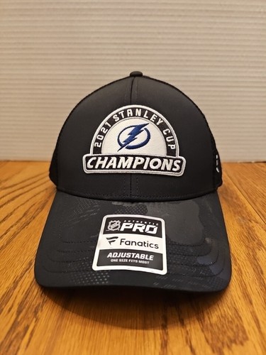 Tampa Bay Lightning 2021 Stanley Cup Champions Adjustable Trucker Hat ...