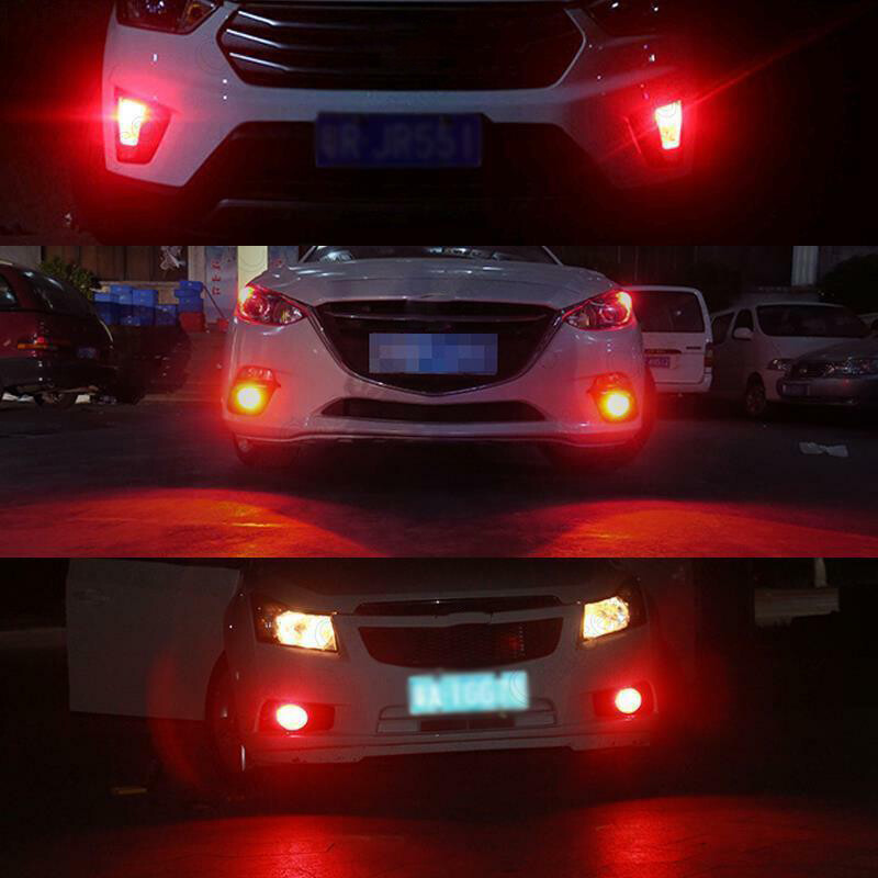 GLOFE Lighting LED Red H16 30SMD Driving Fog Light Bulb Lamp ...