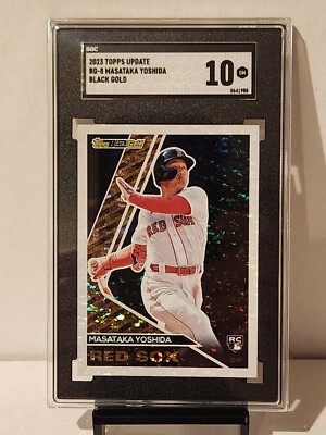 2023 Topps Update BG-8 Masataka Yoshida RC Black Gold SGC Gem Mint 10 Reds Sox | eBay
