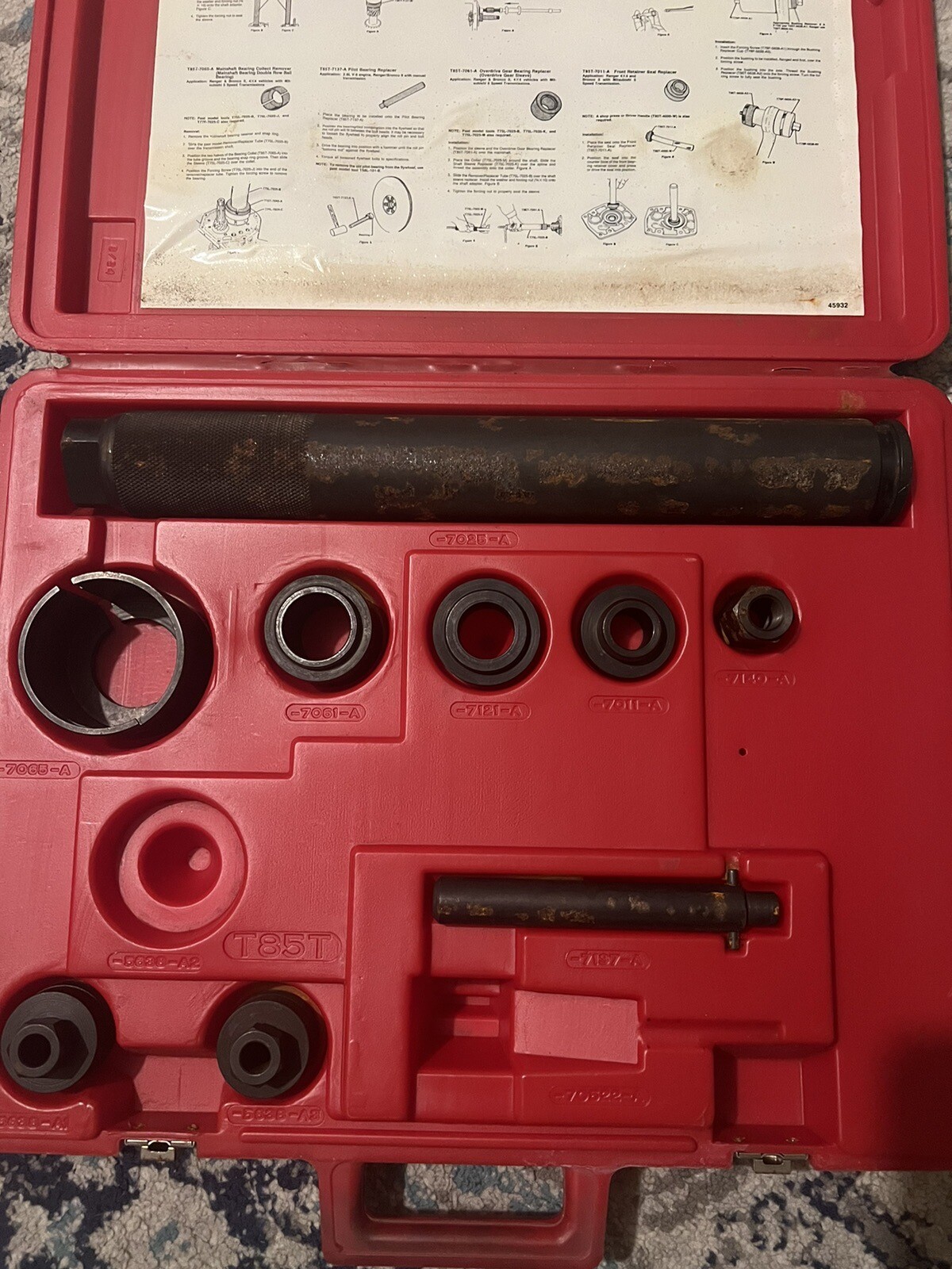 Ford Rotunda T85T-1000-A RANGER BRONCO 4X4 TRANSMISSION TOOL KIT | eBay