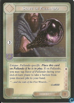 Middle-Earth CCG MECCG TWH The White Hand Staff Of Pallando | eBay
