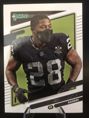 2021 Donruss Base Photo Variation #85 Josh Jacobs - Las Vegas Raiders ...