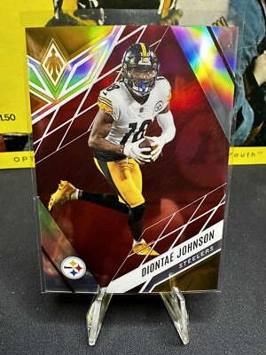 💥2022 Phoenix Football Diontae Johnson /250 Red Prizm Pittsburgh ...