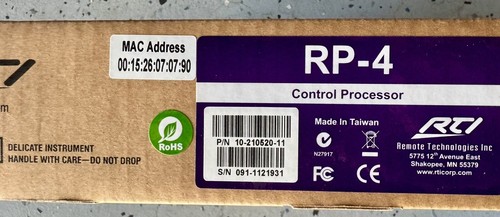 RTI RP-4 Remote Control Processor. New In Box | eBay