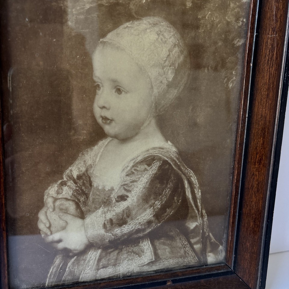 Antique framed baby Stuart painting 11.5 X 9.5 | eBay
