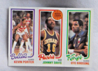 1980-81 Topps #125/114/250 Kevin Porter Johnny Davis Otis Birdsong Card ...