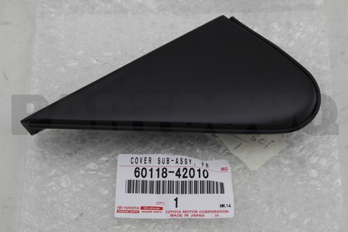 6011842010 Genuine Toyota COVER SUB-ASSY, FRONT PILLAR, UPR LH 60118 ...