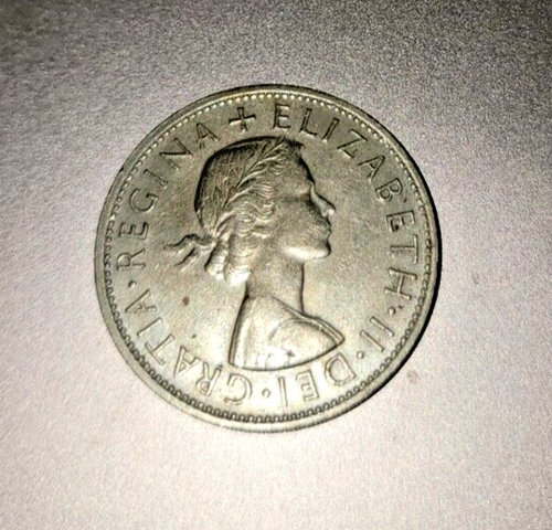 1961 Regina Elizabeth II Dei Gratia Regina Half Crown Coin - Ex ...