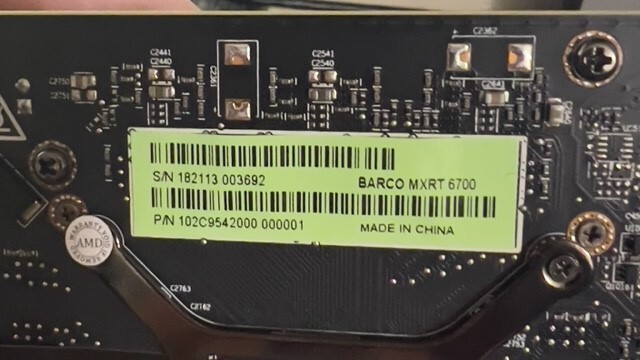 Barco MXRT-6700 Graphic Card | eBay