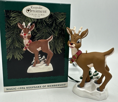 Hallmark Keepsake Ornament Rudolph The Red Nosed Reindeer 1996 Vintage ...