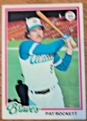 Pat Rockett Atlanta Braves 1978 Topps Baseball Card #502 MINT | eBay
