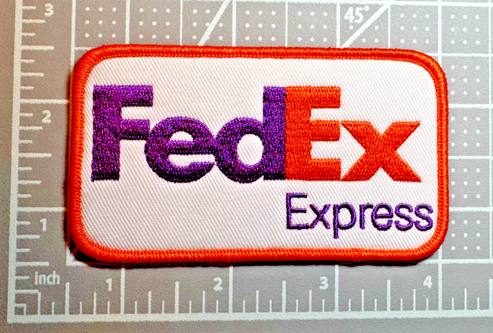 FedEx Express Logo Premium 3in Embroidered Iron-on Patch | eBay