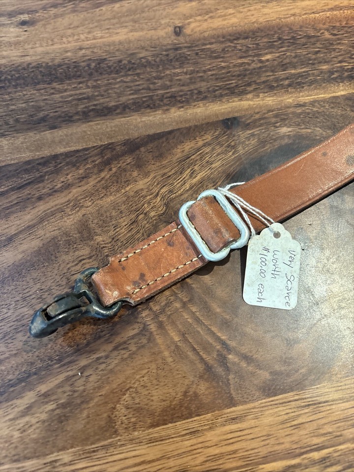 Military Leather Rifle Sling Vintage | eBay