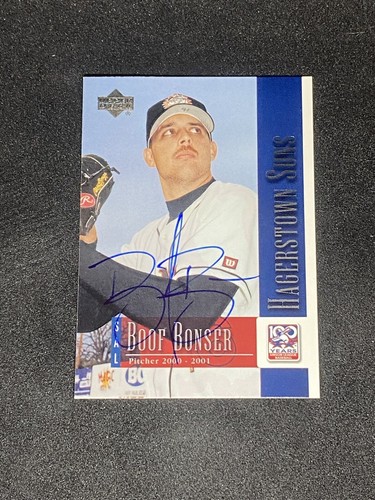 Boof Bonser 2001 Upper Deck Minors Centennial #73 Auto Autographed ...