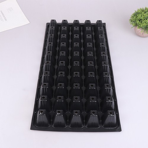 2Pcs 50 Cells Seedling Trays Plastic Germination Trays Black Seedling ...