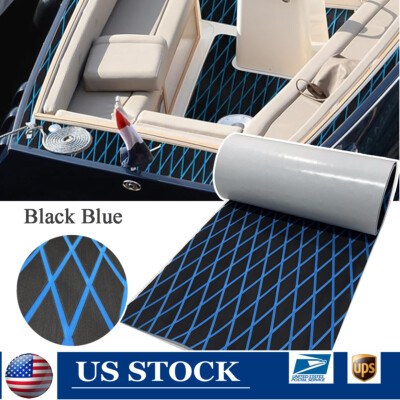 Black Blue Boat Flooring EVA Boat Decking Foam Sheet Sea Deck Mat Pad ...