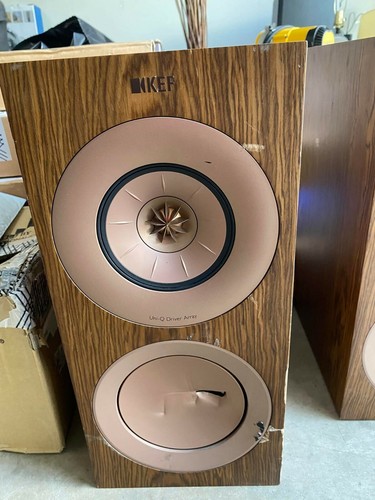 *READ* KEF - R3 Series Passive 3-Way Bookshelf Speaker (Single) Walnut ...