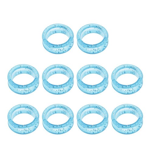 10 Pieces Rubber Scissors Shears Finger Rings Grips for Salon Barber ...