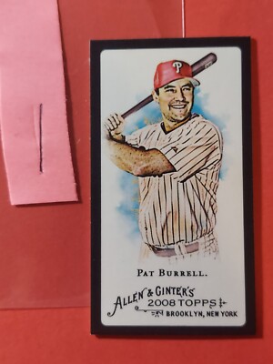 2008 Topps Allen and Ginter Mini Black #286 Pat Burrell, cd1 | eBay