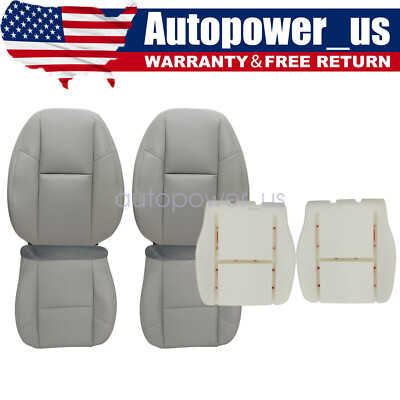 For 2009-2014 Chevy Avalanche Front Perforated Leather Seat Cover /Foam ...