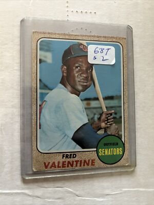 1968 Fred Valentine Washington Senators Topps Baseball Card #148 | eBay